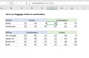 Excel CONVERT function | Exceljet